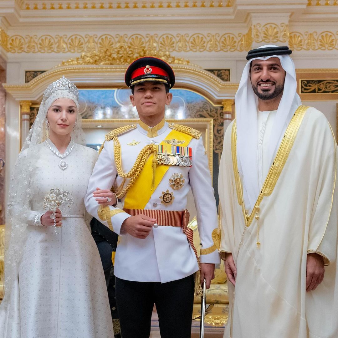 من داخل احتفالات زفاف الأمير عبد المتين أمير بروناي وأنيشا ... وإطلالات ملائكية للعروس